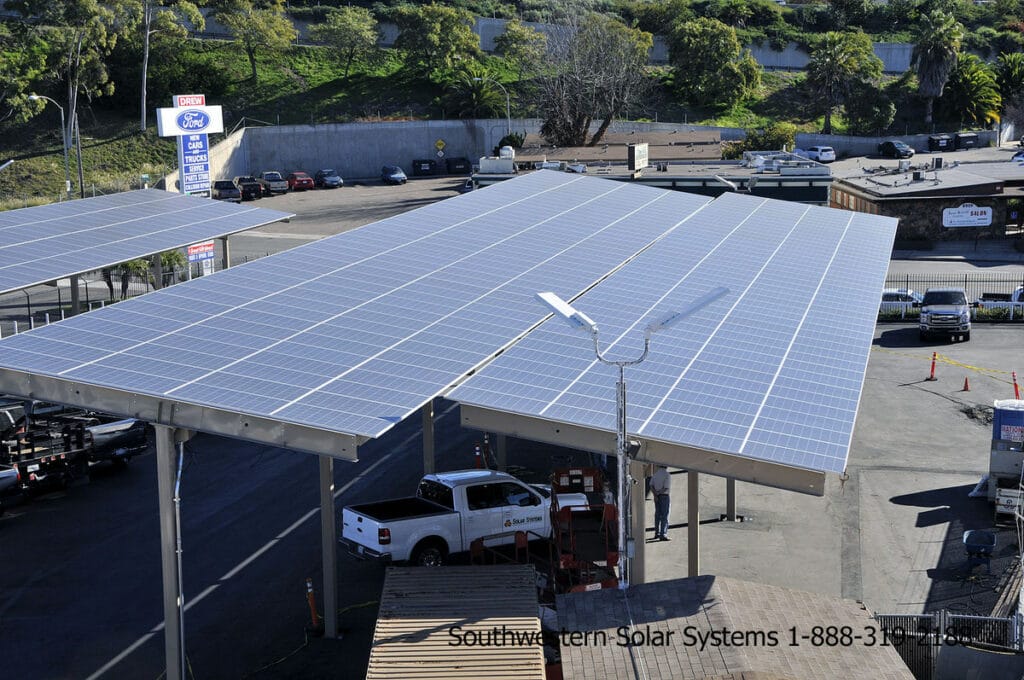 Custom Solar Canopies in La Mesa, CA - MBMI Metal Buildings