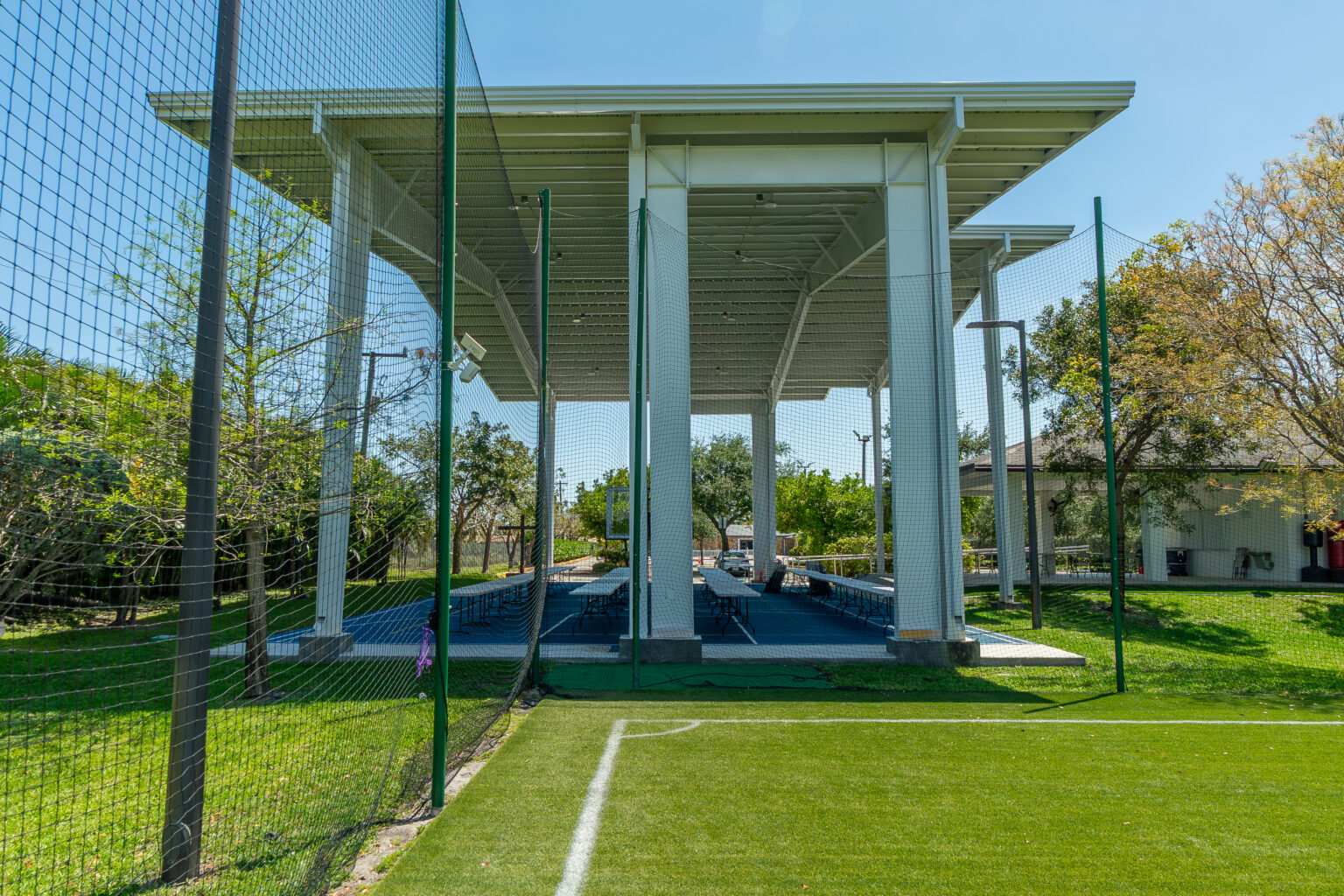 New Life Brazilian Christian Church Basketball Court - MBMI Metal Buildings